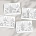 Paper Toy House Printable Activity Coloring Paper Craft 3D Paper Doll ...