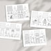 Paper Toy House Printable Activity Coloring Paper Craft 3D Paper Doll ...