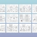 Paper Toy House Printable Activity Coloring Paper Craft 3D Paper Doll ...