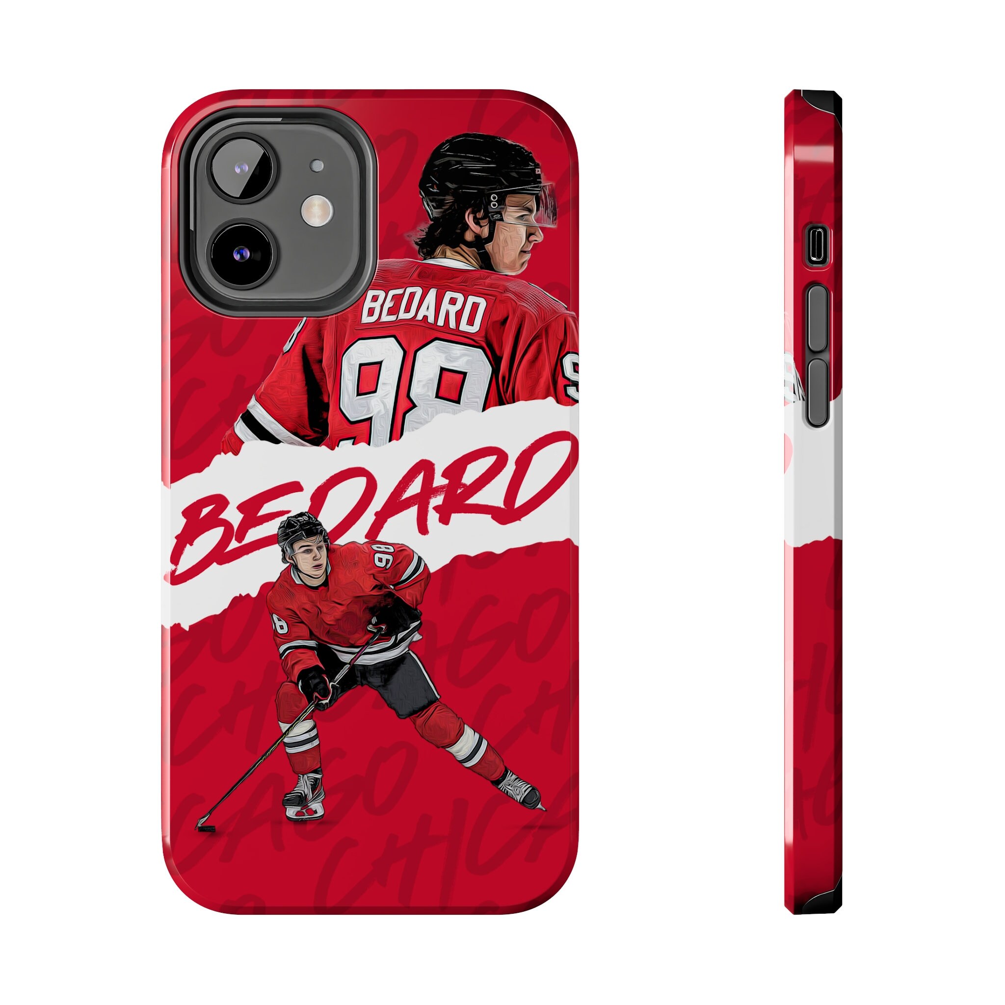 Connor Bedard iPhone Case Chicago Hockey iPhone Case Hockey Gift Hockey iPhone Case Chicago ...
