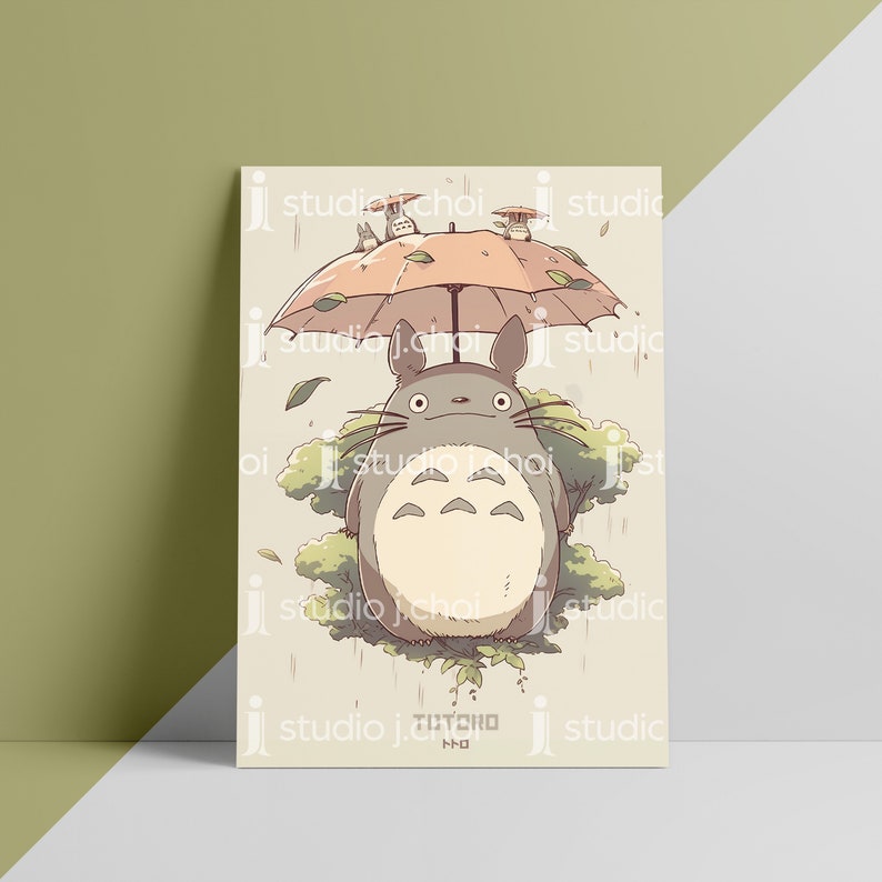Japanese Animation Film Poster, Totoro Poster, Totoro Art Print, Manga ...