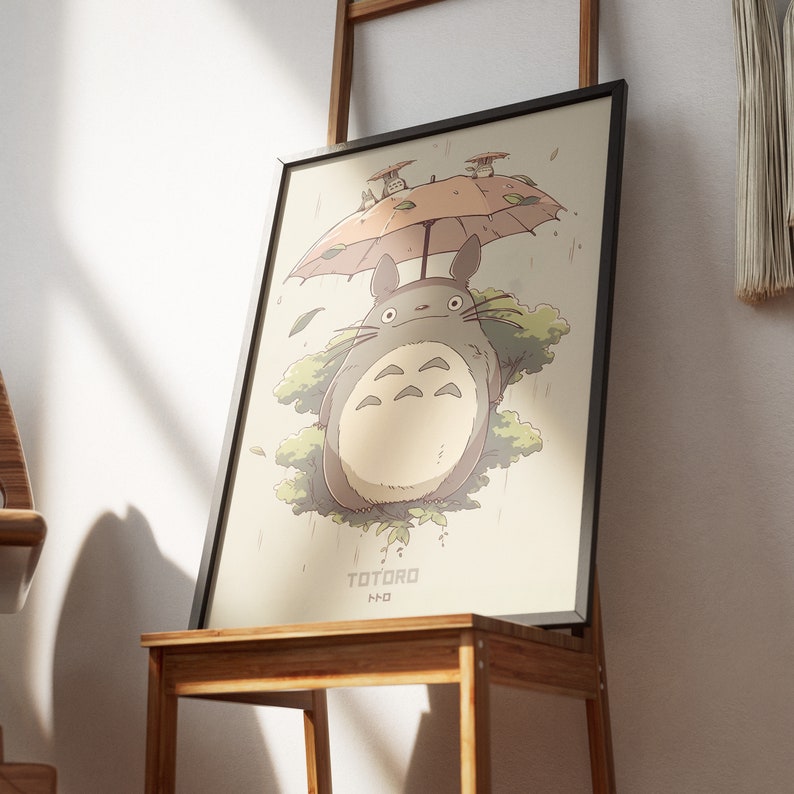 Japanese Animation Film Poster, Totoro Poster, Totoro Art Print, Manga ...