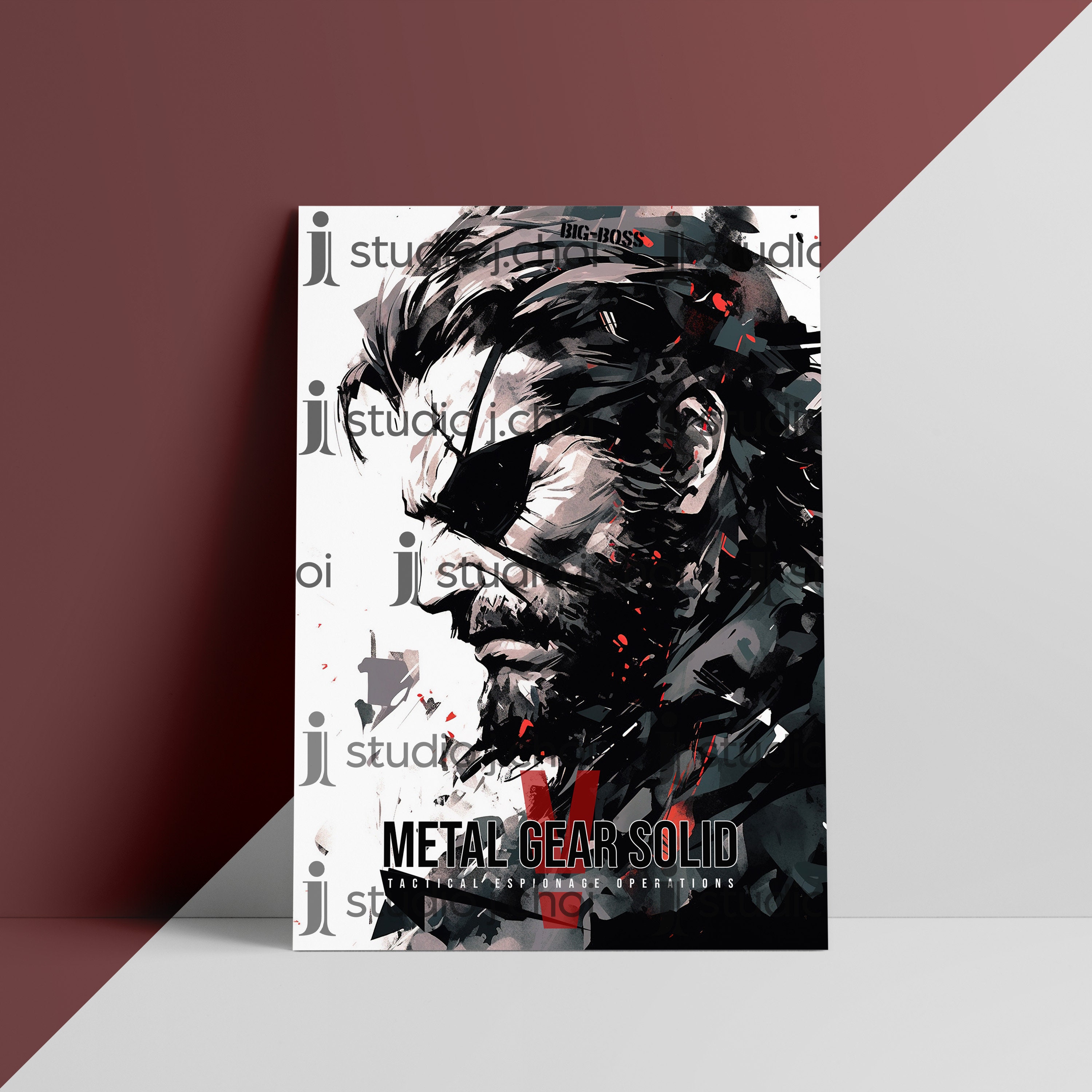 Game Art Poster, Game Room Poster, Popular Game Prints, Metal Gear ...