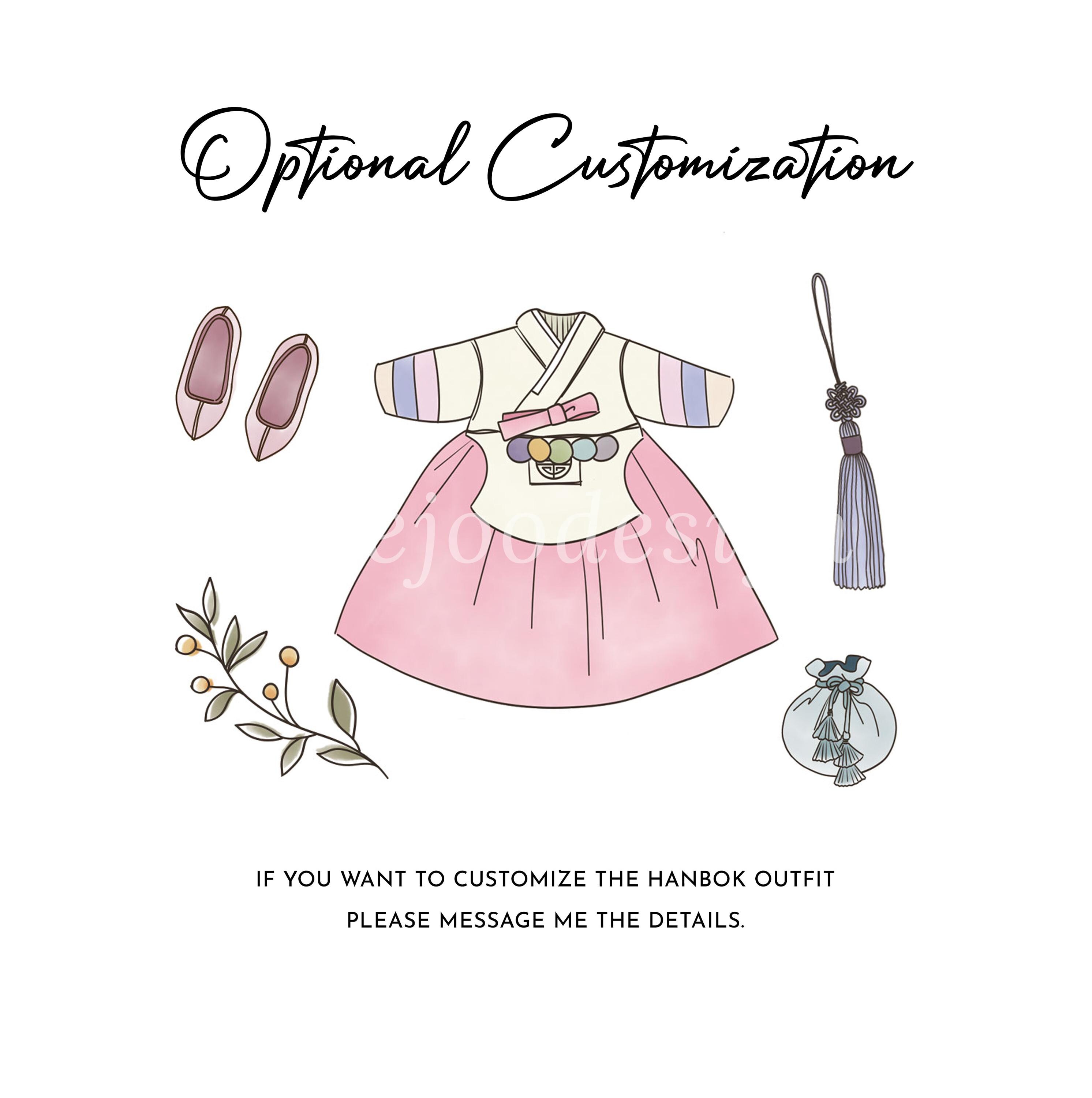 Doljanchi Doljabi Raffle Ticket Template, Traditional Korean First ...