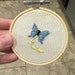 Hand-sewn Butterfly Embroidery Art - Adorable Wall Decor - Perfect Gift ...