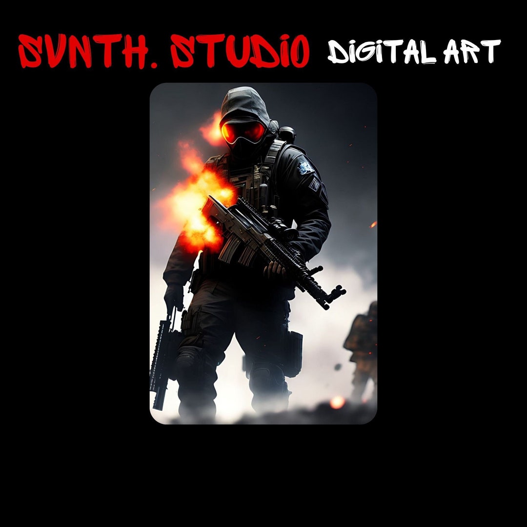 MW2 Ghost Inspired Digital Print | High Resolution Digital Painting ...