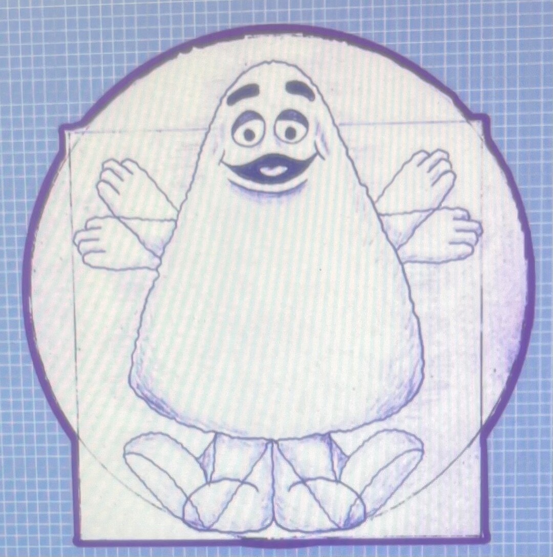 Grimace Birthday Sticker or Magnet - Etsy