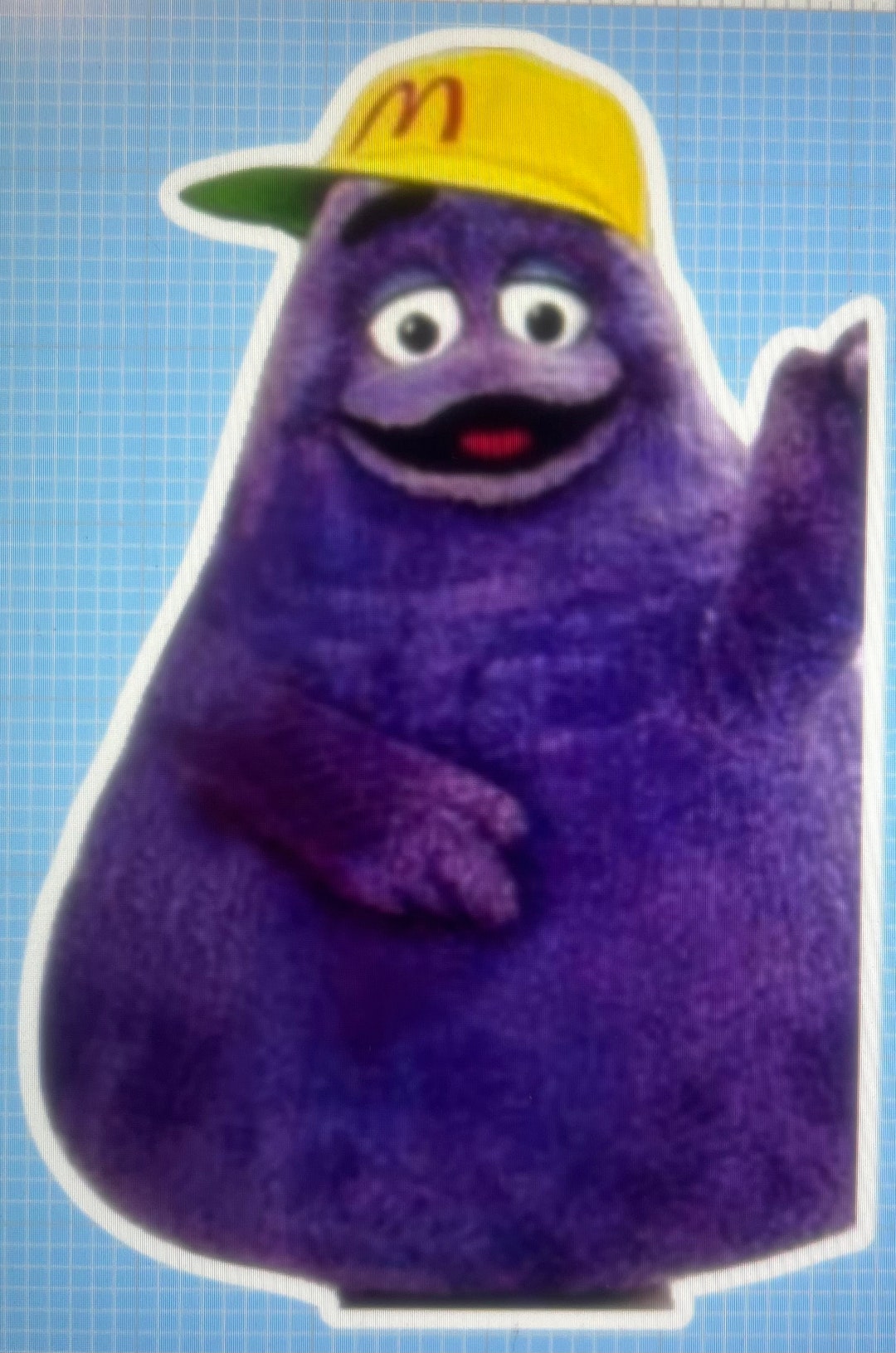 Grimace Birthday Sticker or Magnet - Etsy