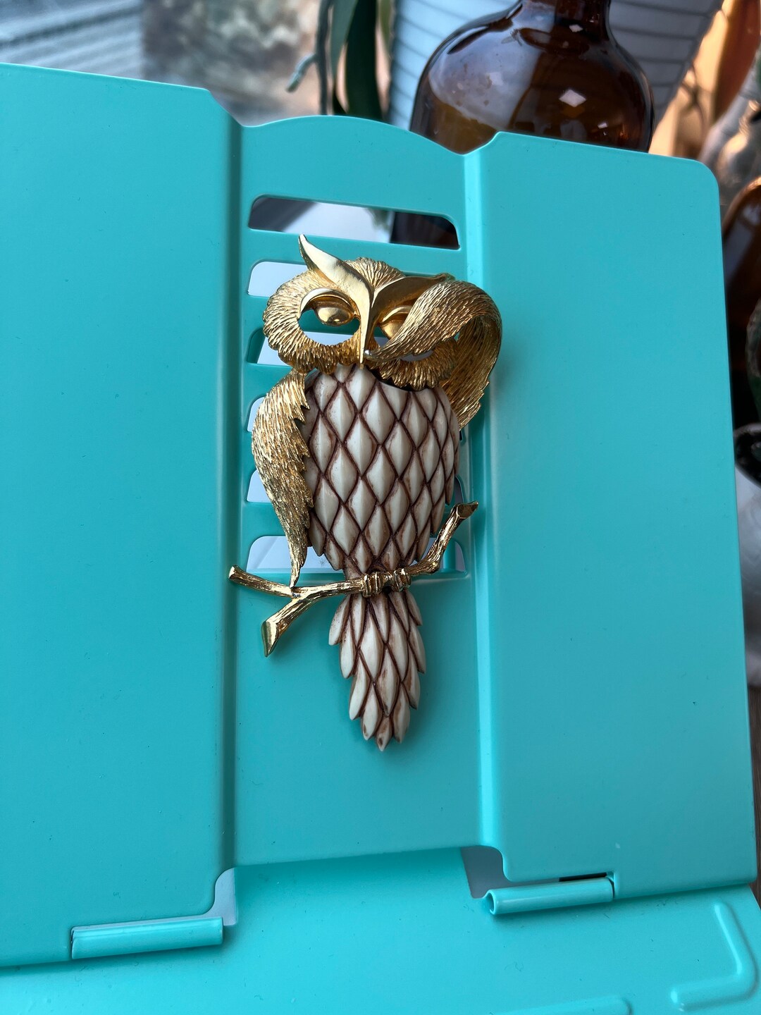 Vintage Razza Shy Owl Pendant - Etsy