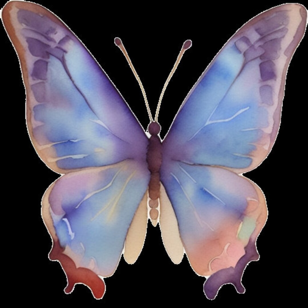 200 Watercolor Butterflies Clipart - Perfect for Scrapbooking, Card ...