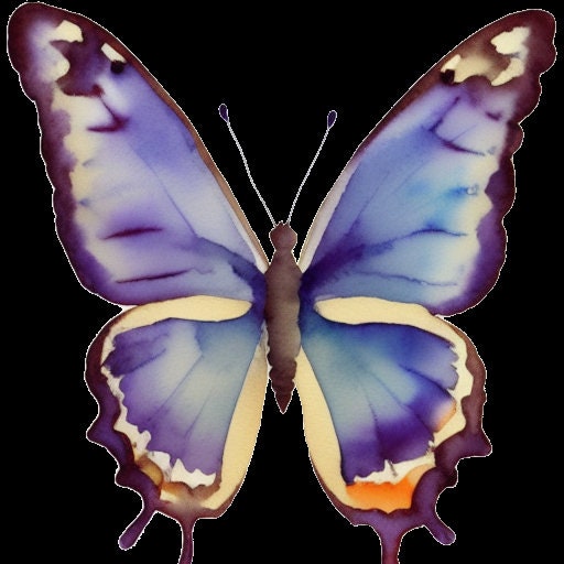 200 Watercolor Butterflies Clipart Perfect for Scrapbooking, Card ...