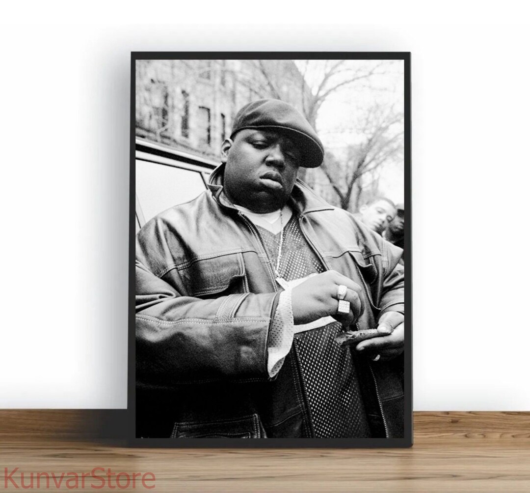Notorious Biggie Music Canvas Poster Wall Art Home Decor Framed Gift ...