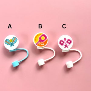 Pickleball Straw Topper Tumbler Cup Accessory Pickleball Gift for Her ...