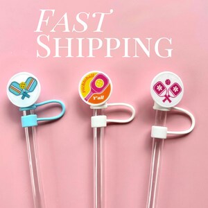 Pickleball Straw Topper Tumbler Cup Accessory Pickleball Gift for Her ...