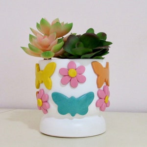 Retro Butterly Colorful Planter Y2K Home Decor Boho Planter Cute Pot ...