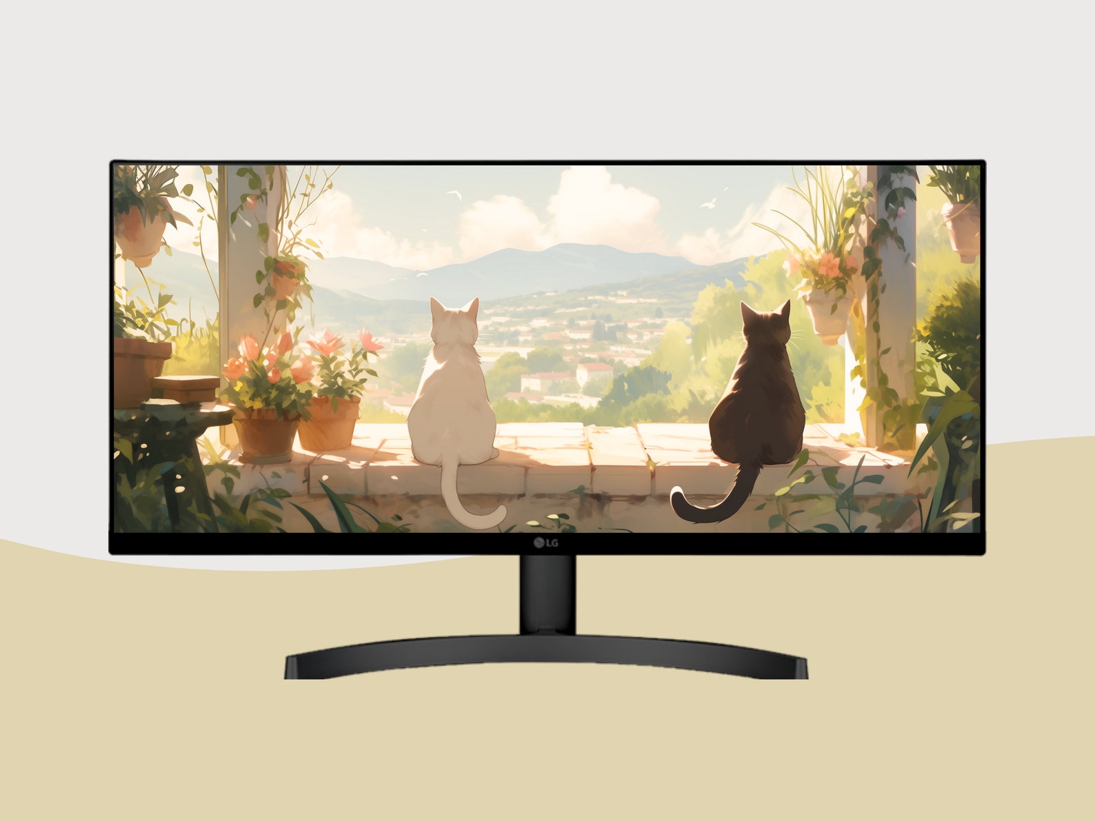 Cozy Cat Wallpaper Cute Cottagecore Wallpaper Kawaii Cat Desktop ...