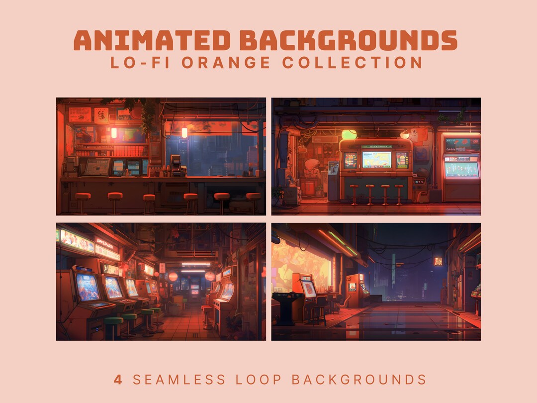 Lofi Animated Background Vtuber Twitch Stream Lofi Twitch Overlay Cozy ...