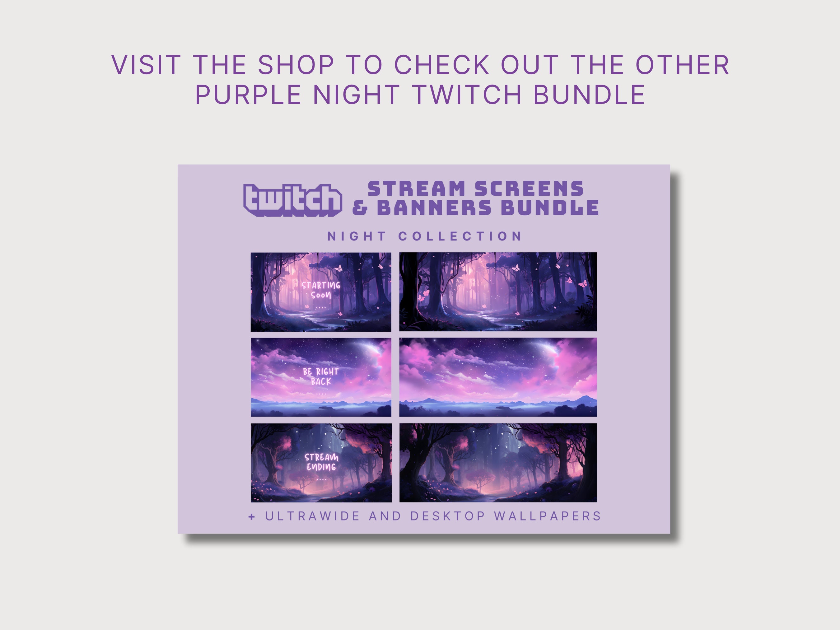 Purple Twitch Overlay Witch Animated Stream Screen Halloween - Etsy UK