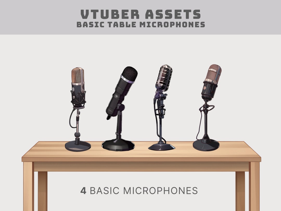 Vtuber Mic Vtuber Assets Basic Microphone Vtuber Microphone Twitch ...