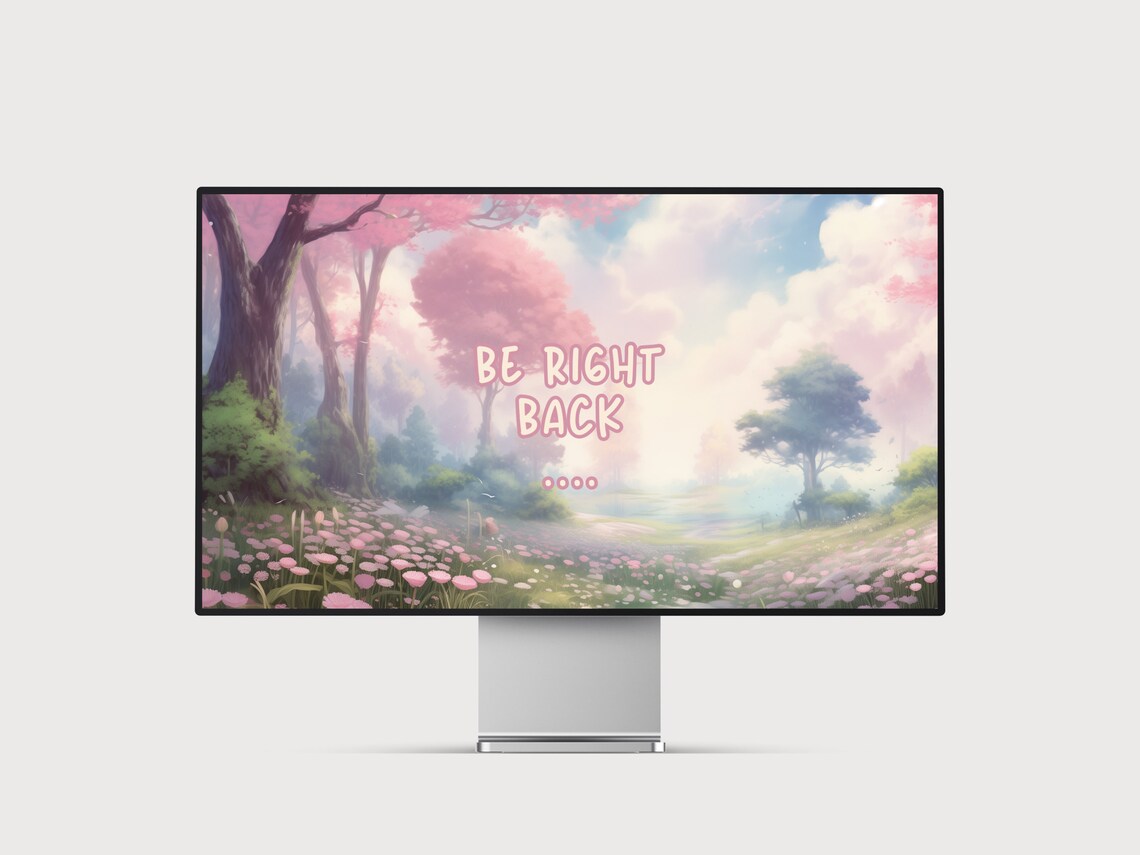 Pink Twitch Overlay Pink Animated Stream Screen Cute Twitch Overlay ...