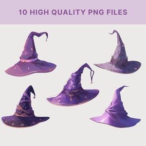 Vtuber Witch Hat Asset Purple Overlay Twitch Hat Purple Vtuber Assets ...