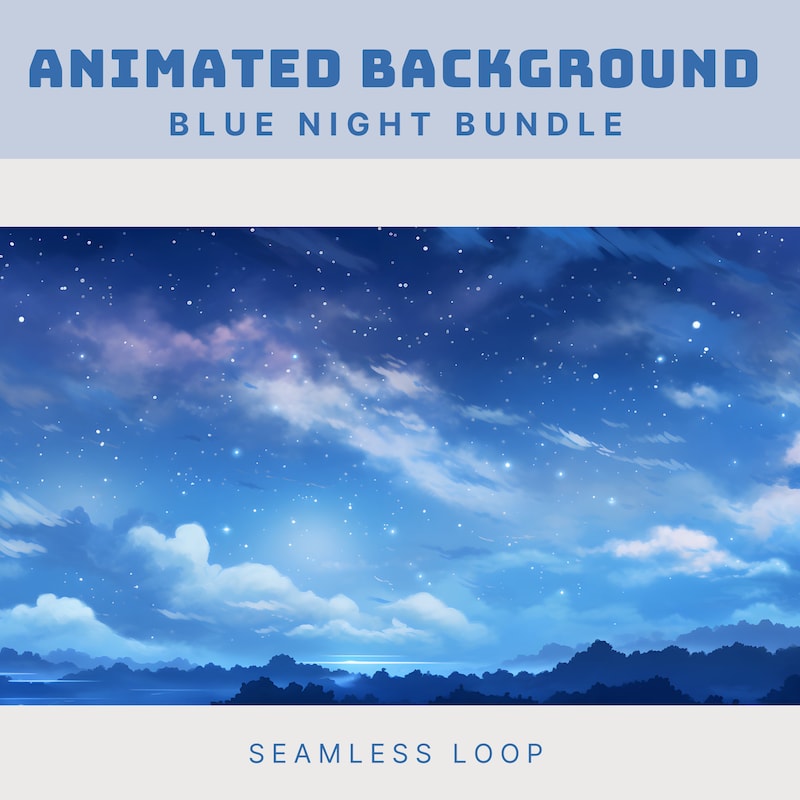 Blue Twitch Background - Etsy