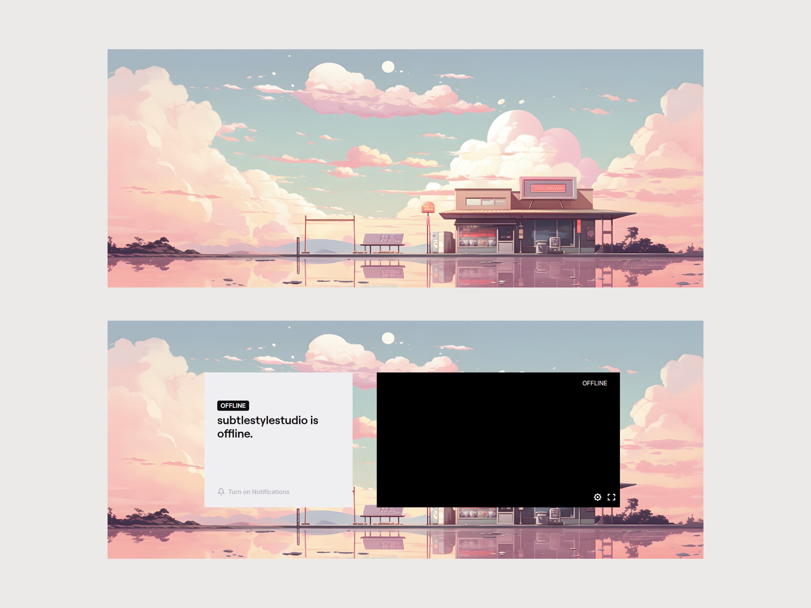 Pink Twitch Stream Banner Cute Pastel Twitch Banner Aesthetic Anime ...