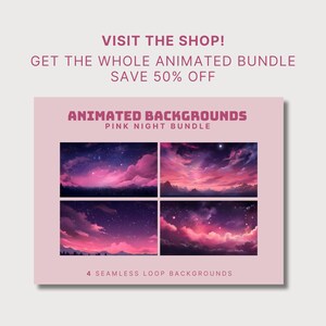 Vtuber Animated Background Pink Twitch Overlay Pink Witch Overlay Pink ...