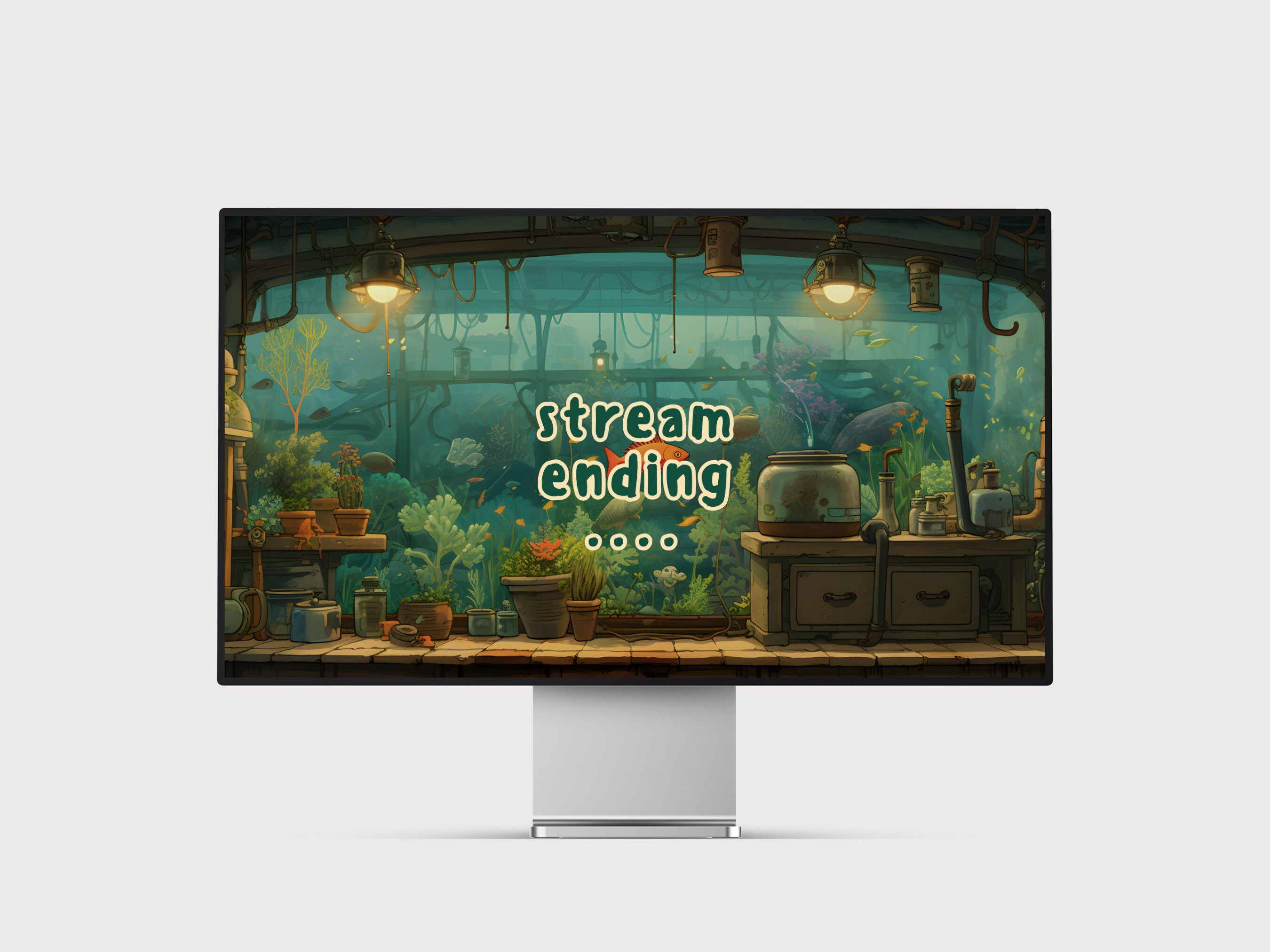 Studio Ghibli Inspired Animated Stream Screen Blue Twitch - Etsy