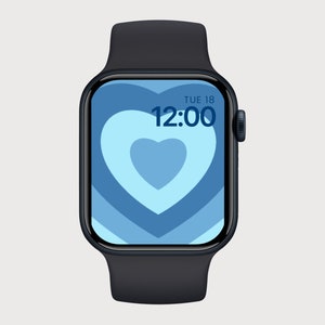 Blue Watch Face Wallpaper Blue Valentines Watch Wallpaper Cute Heart ...