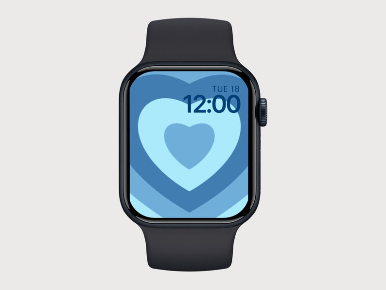 Blue Watch Face Wallpaper Blue Valentines Watch Wallpaper Cute Heart ...