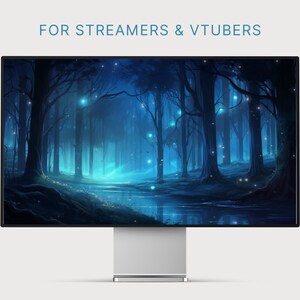 Blue Animated Vtuber Background Blue Twitch Overlay Blue Stream ...
