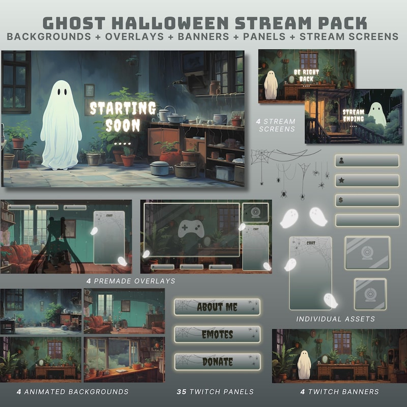 Halloween Twitch Overlay - Etsy