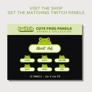 Frog Animated Stream Screens Cozy Twitch Screens Cottagecore Twitch ...