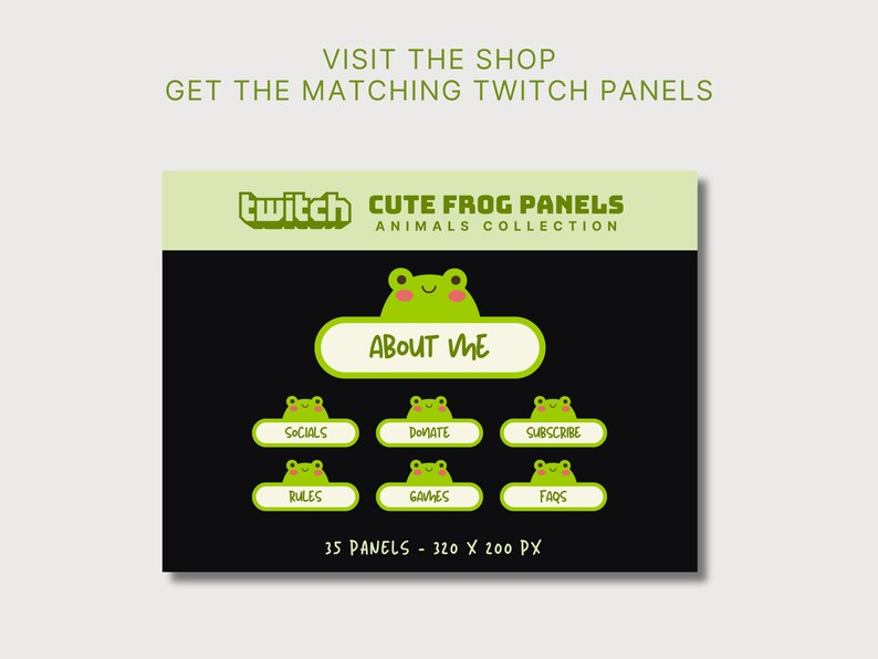 Frog Animated Stream Screens Cozy Twitch Screens Cottagecore Twitch ...