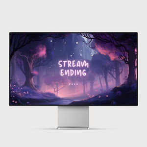 Purple Animated Stream Screen Purple Sky Twitch Stream Screen Purple ...
