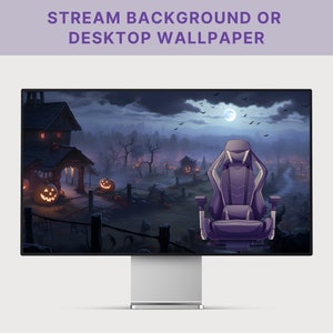 Vtuber Halloween Background Halloween Twitch Overlay Spooky Halloween ...
