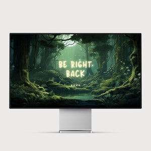 Green Animated Stream Screen Cozy Twitch Stream Screen Green Forest ...