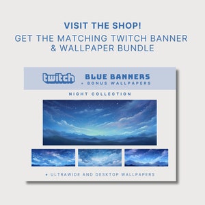 Blue Animated Stream Screen Blue Sky Twitch Stream Screen Blue Overlay ...