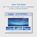 Blue Animated Stream Screen Blue Sky Twitch Stream Screen Blue Overlay ...