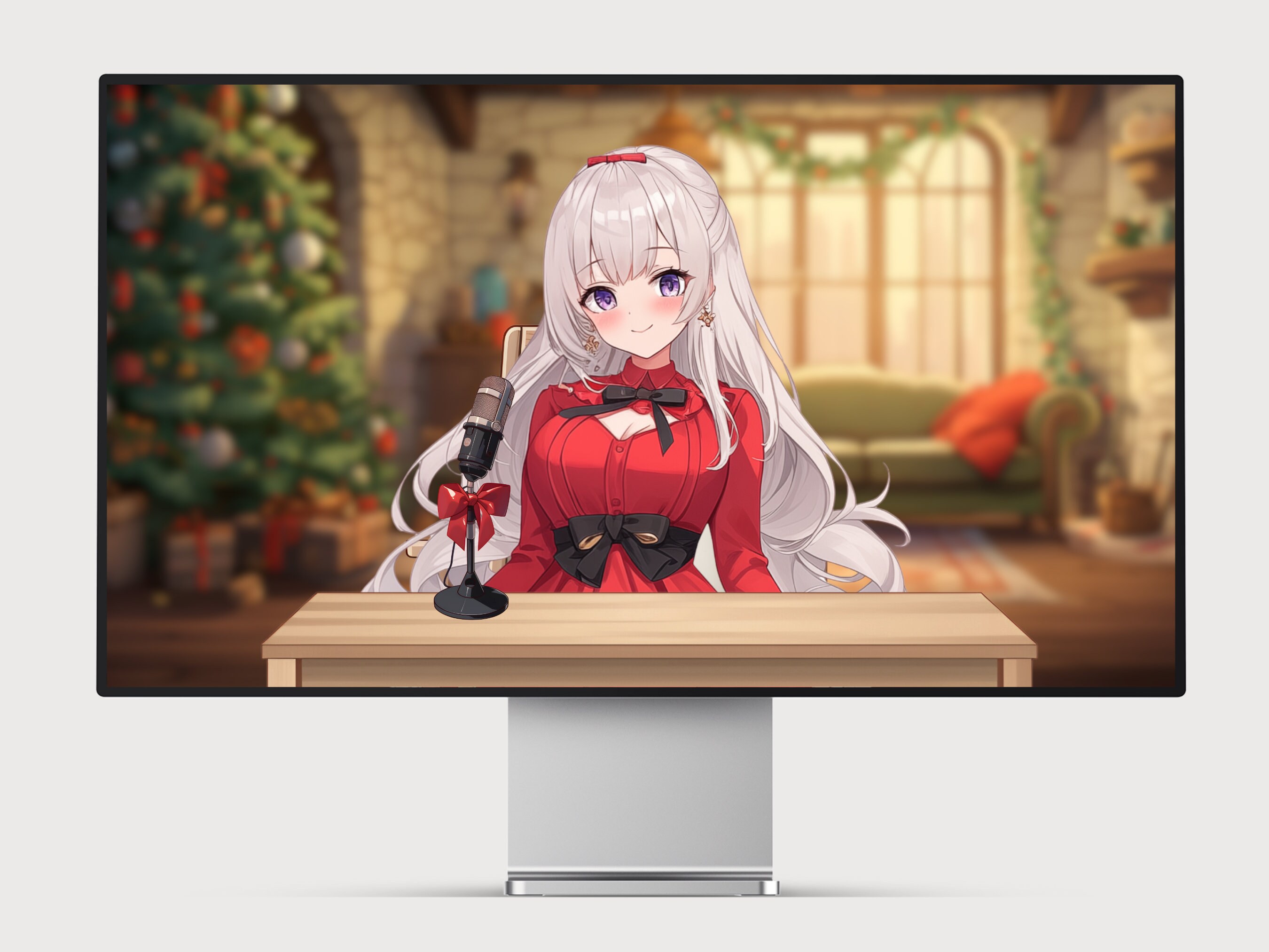 Vtuber Mic Asset Christmas Mic Vtuber Png Tuber Mic Asset Christmas ...