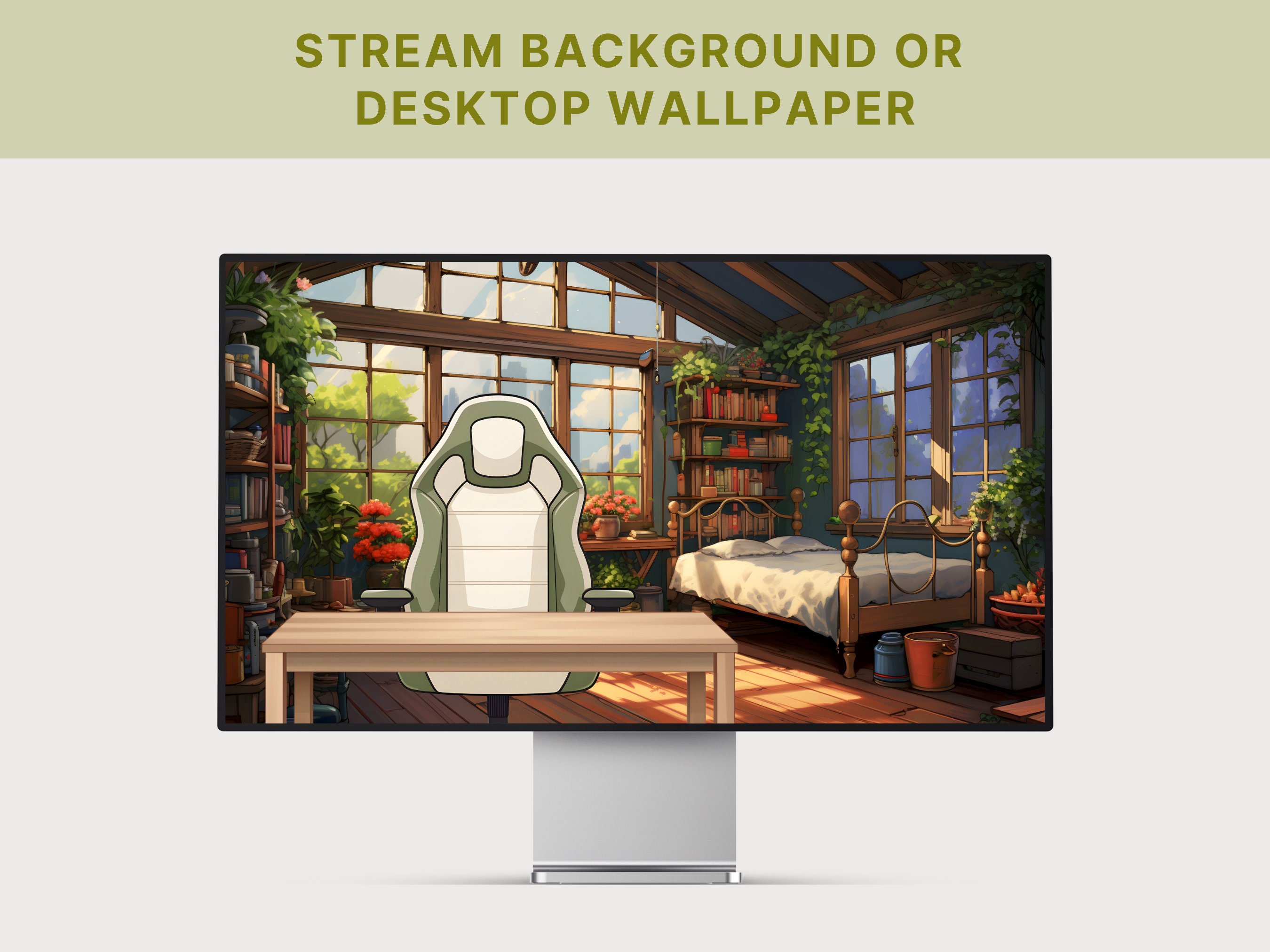 Cozy Vtuber Background Cottagecore Twitch Overlay Cozy - Etsy