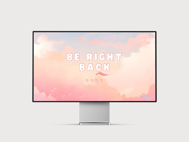 Pink Animated Stream Screen Pink Anime Twitch Animated Stream - Etsy