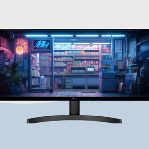 Blue Lofi Ultrawide Wallpaper Anime Ultrawide Wallpaper Lofi Wallpaper ...