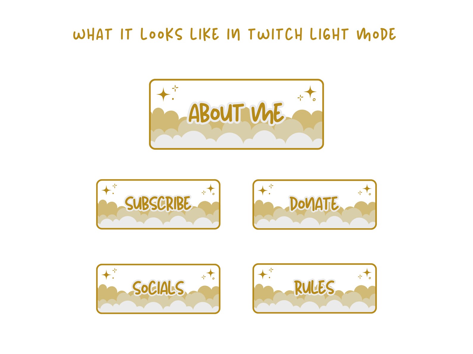 Cozy Twitch Panels Twitch Stream Overlay Cottagecore Twitch Overlay ...