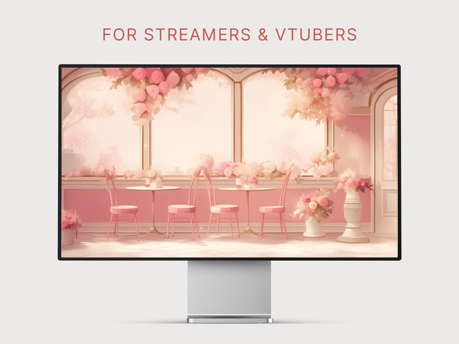 Vtuber Animated Background Pink Twitch Stream Overlay Cozy Cafe Twitch ...