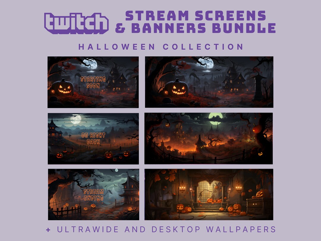 Halloween Animated Stream Screen Halloween Twitch Stream Screen Spooky ...