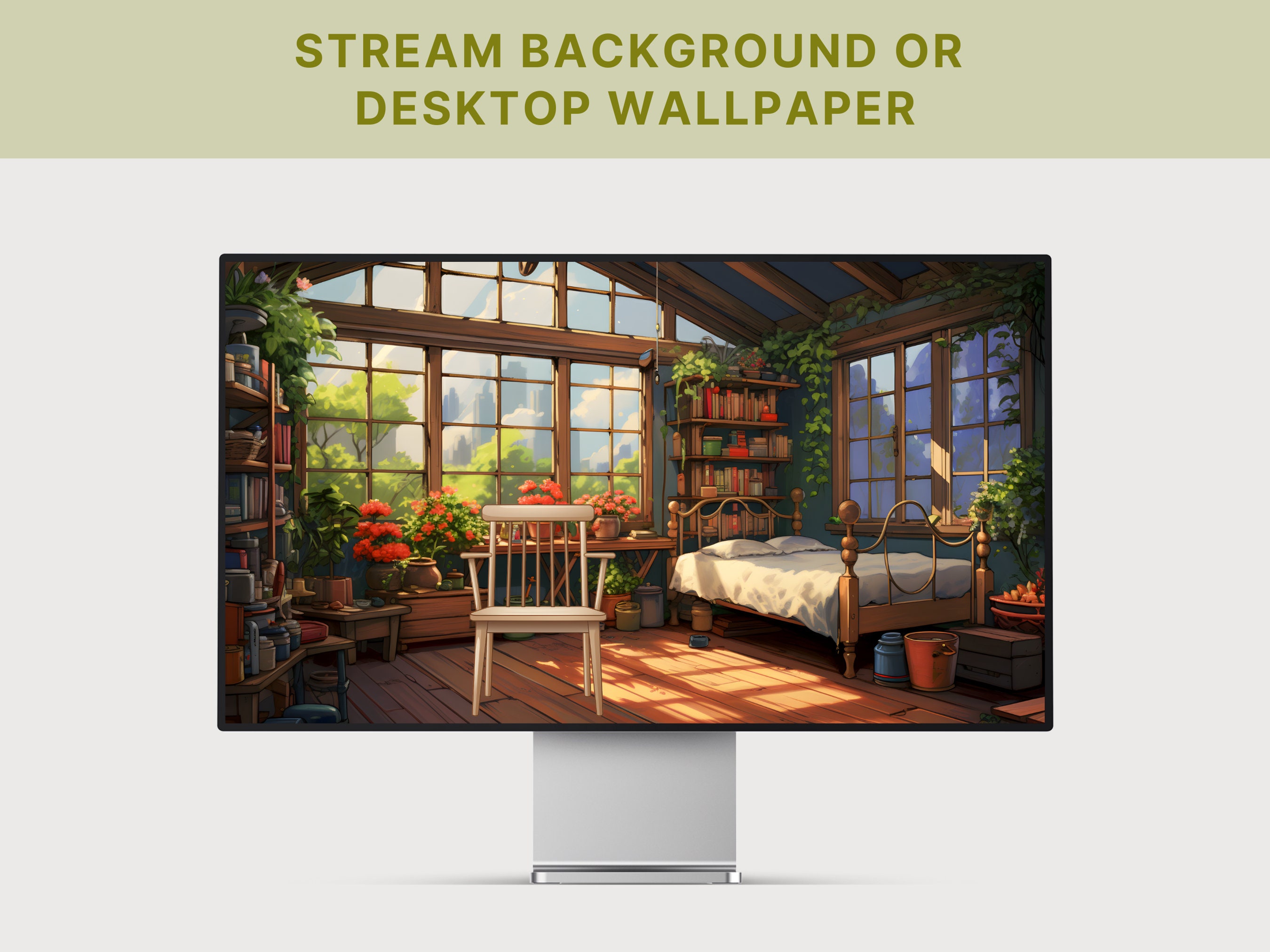 Cozy Vtuber Background Cottagecore Twitch Overlay Cozy - Etsy