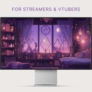 Purple Animated Background Vtuber Background Twitch Stream Purple ...