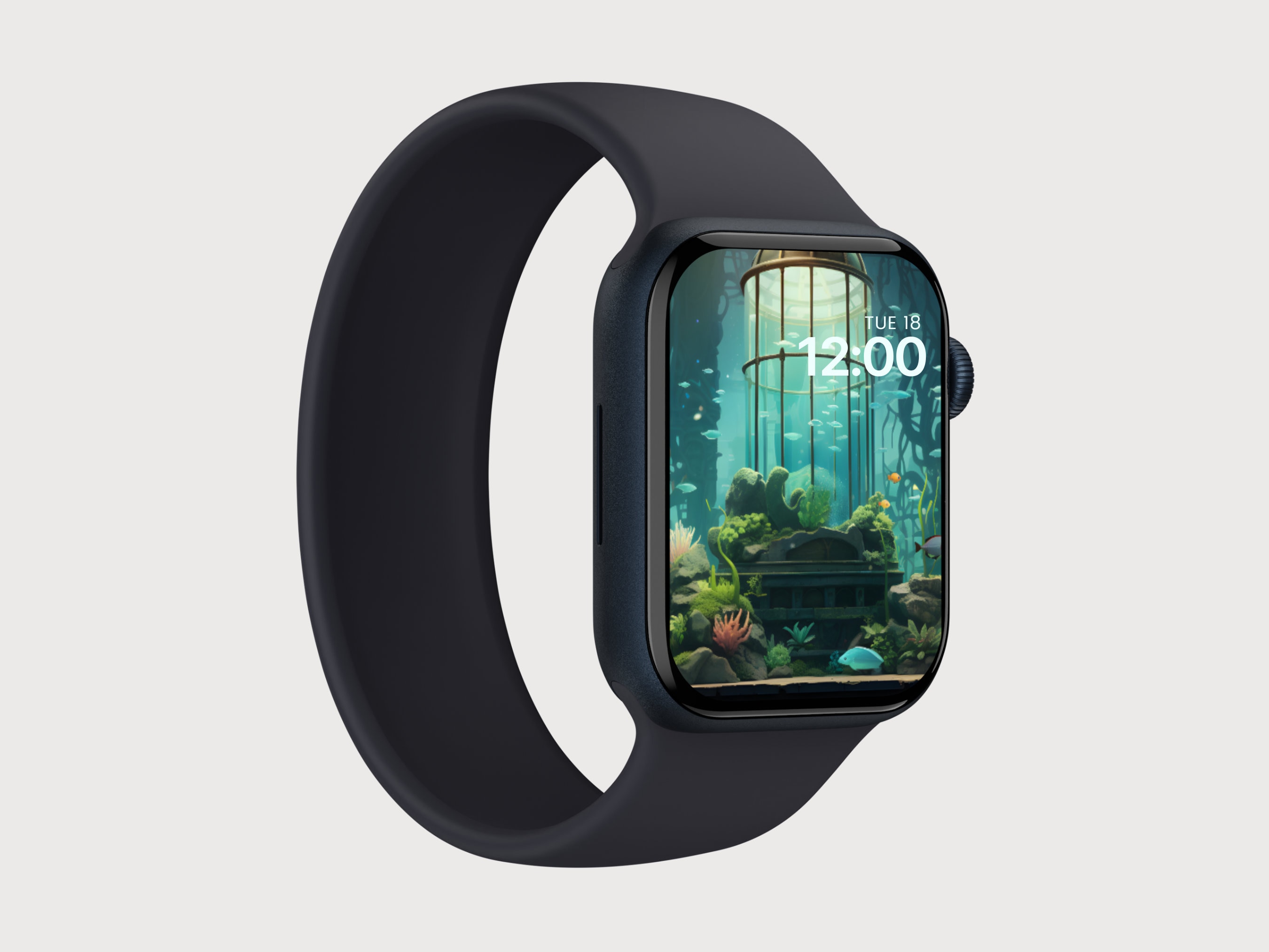 Ghibli Apple Watch Face Anime Underwater Aesthetic Watch Wallpaper Cute ...